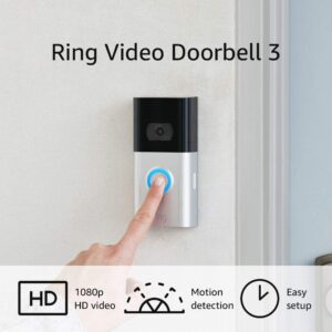 certified refurbished ring video doorbell 3 – enhanced wifi, improved motion detection, easy installation