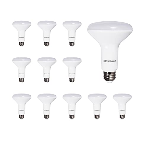 LEDVANCE Sylvania LED Flood BR30 Light Bulb, 65W = 9W, 10 Year, 650 Lumens, Dimmable, 5000K, Daylight - 12 Pack (41264)