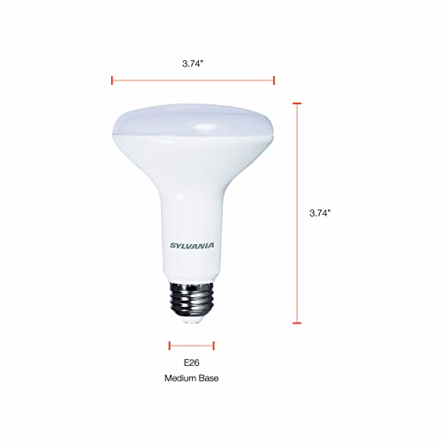 LEDVANCE Sylvania LED Flood BR30 Light Bulb, 65W = 9W, 10 Year, 650 Lumens, Dimmable, 5000K, Daylight - 12 Pack (41264)