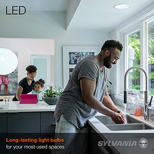 LEDVANCE Sylvania LED Flood BR30 Light Bulb, 65W = 9W, 10 Year, 650 Lumens, Dimmable, 5000K, Daylight - 12 Pack (41264)