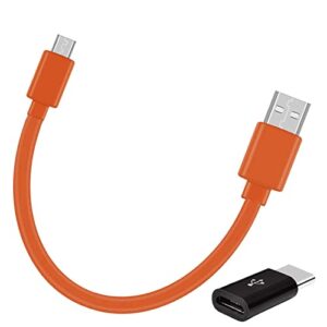 Replacement Charging Power Supply Cable Cord Line for Bose QC20 SoundLink Beats Powerbeats2 Wireless Studio 2.0 Wireless Headphones Earphones(Orange)