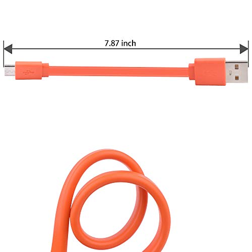 Replacement Charging Power Supply Cable Cord Line for Bose QC20 SoundLink Beats Powerbeats2 Wireless Studio 2.0 Wireless Headphones Earphones(Orange)