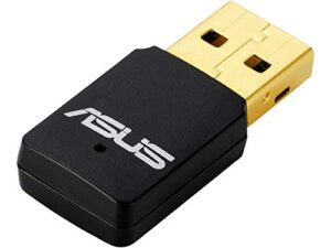 asus usb-n13 c1 300mbps usb wireless adapter, supports wep, wpa, wpa2 wpa3 encryption standards (usb-n13 c1)