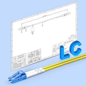 10Gtek LC-LC SMF Duplex Fiber Optic Patch Cable, 40-Meter(131.2-ft)