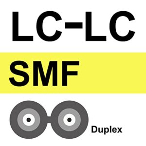 10Gtek LC-LC SMF Duplex Fiber Optic Patch Cable, 40-Meter(131.2-ft)