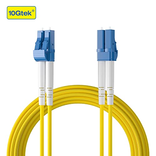 10Gtek LC-LC SMF Duplex Fiber Optic Patch Cable, 40-Meter(131.2-ft)