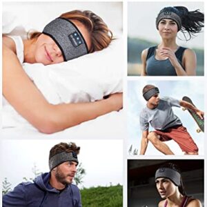 LC-dolida Sleep Headphones Bluetooth Headband, Cozy Band Wireless Sports Headband Headphones with Thin HD Stereo Speakers Perfect for Sleeping, Sport, Yoga, Travel Cool Gadgets for Women Man