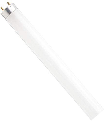 LEDVANCE 22137 White, Sylvania 24" 17W T8 Linear Fluorescent Lamp, 1270 Lumen, 4100K Cool, Dimmable, 1 Pack