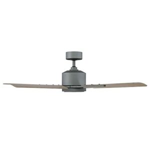 Cervantes Smart Indoor and Outdoor 4-Blade Ceiling Fan 56in Graphite Weathered Gray with 3500K LED Light Kit and Remote Control works with Alexa, Google Assistant, Samsung Things, and iOS or Android App