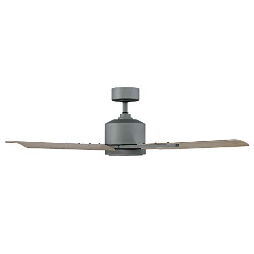 Cervantes Smart Indoor and Outdoor 4-Blade Ceiling Fan 56in Graphite Weathered Gray with 3500K LED Light Kit and Remote Control works with Alexa, Google Assistant, Samsung Things, and iOS or Android App