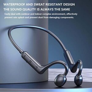 Wireless Bluetooth Headset Noise Cancelling, New Bone-Conduction Open Ear Headphones Earbuds Bluetooth 5.1 Waterproof Sweat Sports Earphones with Microphone for Running,Cycling &