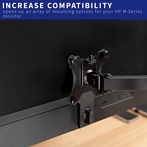 VIVO Quick Attach VESA Adapter Designed for HP M-Series Monitors, M22f, M24f, M27f, M27fd, M27fq, M32f, VESA 75x75m and 100x100mm Conversion Kit, MOUNT-HP01M