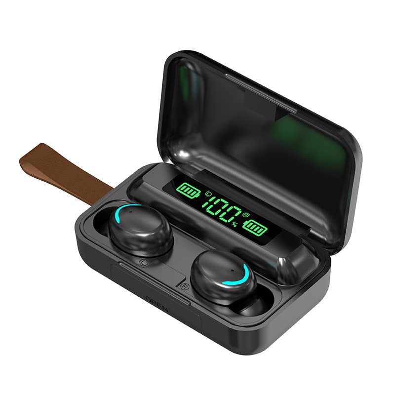 TWS F9, Bluetooth Earphones (Black). Touch Access Wireless & Bluetooth. Android & iPhone, Great Sound/Bass. USB Cable & Chargeable Case. Extra Buds Included. Good for Travel, Gym, All The Above.