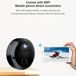 OUCAM Mini WiFi Spy Camera 1080P Video Recording Live Feed, Wireless Hidden Spy Cam Nanny Camera/Auto Night Vision/No Light Night Vision/Motion Activated Alarm(2023 Upgraded Phone APP)