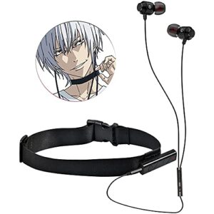 bftelly a certain scientific railgun bluetooth earphone accelerator cosplay neck choker earbuds headphones for sports running headphones