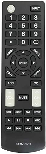 New NS-RC4NA-18 Remote Control fit for Insignia LCD/LED TV NS-22D420NA18 NS-32D220NA18 NS-32D311MX17 NS-32D311NA17 NS-40D420MX18 NS-40D420NA18 NS43D420NA18 NS-43D420NA18