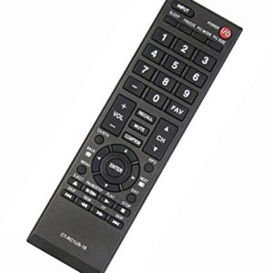 New CT-RC1US-16 Remote Control Replacement for Toshiba TV 28L110U 32L110U 32L220U 40L310U 43L310U 43L420U 49L310U 49L420U 55L310U 65L350U 19AV600 19C100U 24L4200 26C10