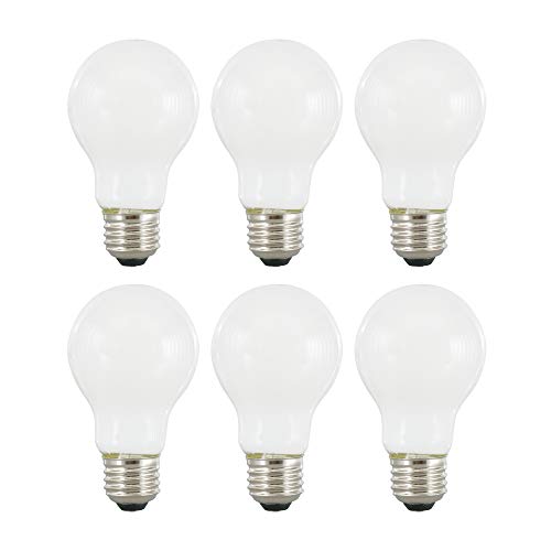 SYLVANIA LED TruWave Natural Series A19 Light Bulb, 75W Equivalent, Efficient 11W, Medium Base, 1100 Lumens. Dimmable, Frosted 5000K Daylight - 6 Pack (40819)