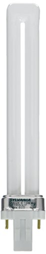 LEDVANCE 20491 White, Sylvania DULUX 13W Single Compact Fluorescent Lamp, GX23 2-Pin Base, 2700K Soft, 1 Pack