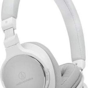 Audio-Technica ATH-SR5BTWH Bluetooth Wireless On-Ear High-Resolution Audio Headphones, White