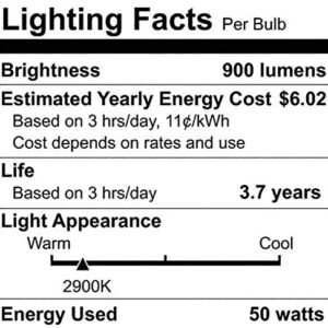 LEDVANCE 58308 Sylvania 50W Narrow Flood Beam Reflector Lamp, GU5.3 Bi-Pin Base, 1 Pack Halogen MR16