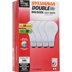 sylvania 50046 a19 43w halogen dbl life