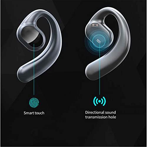 TOPUUTP Open Ear Headphones with Earhooks Wireless Earbuds Bluetooth Headset Not in The Ear Ows Sports Headset 9D Surround Sound Noise Canceling Hanging Ear Type Long Battery Life