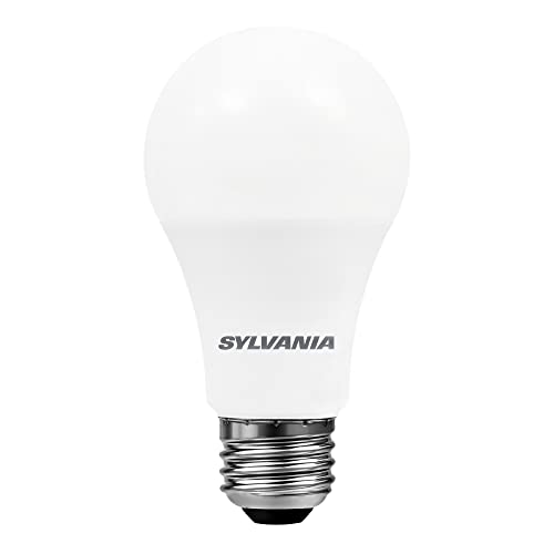 SYLVANIA LED Light Bulb, 40W Equivalent A19, Efficient 6W, Medium Base, Frosted Finish, Soft White - 1 Pack (74076)