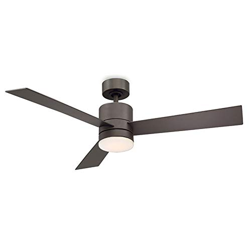 Axis Smart Indoor and Outdoor 3-Blade Ceiling Fan 52in Bronze with 3000K LED Light Kit and Remote Control works with Alexa, Google Assistant, Samsung Things, and iOS or Android App