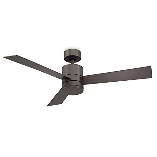 Axis Smart Indoor and Outdoor 3-Blade Ceiling Fan 52in Bronze with 3000K LED Light Kit and Remote Control works with Alexa, Google Assistant, Samsung Things, and iOS or Android App