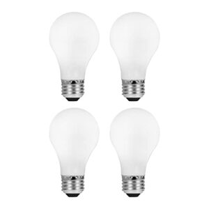 SYLVANIA Double Life Halogen Light Bulb, A19, 75W Equivalent, Efficient 53W, 800 Lumens, Soft White - 4 Pack (50045)