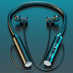 Halter Neck Wireless Bluetooth Headphones Multi-Function Water Proof Sports Earbuds in-Ear Headset 5.2 Unisex for Sports, Fitness, Travel, Compatible iOS Android