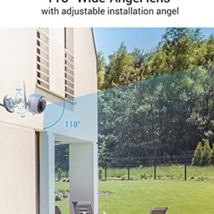 EZVIZ Security Camera Outdoor 1080P WiFi, Motion Alert with Strobe Light & Siren, IP66 Weatherproof, 100ft Night Vision, Two-Way Audio, Works with Alexa and Google(CTQ3W)