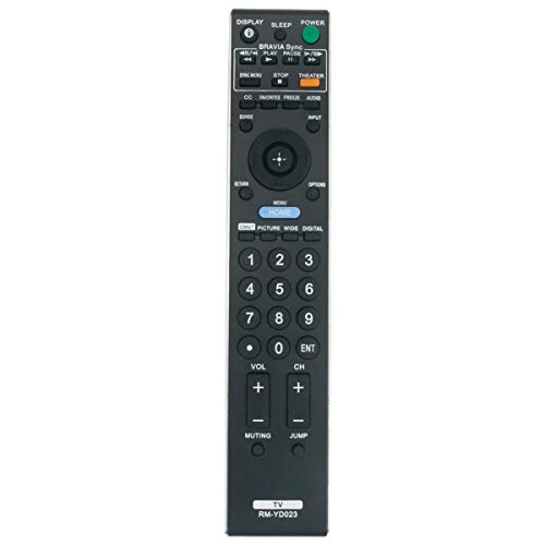 RM-YD023 Replaced Remote fit for Sony TV KDL-40W4100 KDL-42V4100 KDL-46W4100 KDL-52W4100 KDL-40V4150 KDL-32XBR6 KDL-37XBR6 KDL-40V4100 KDL-46V4100 KDL-46W4150 KDL-52V4100 KDL-52W4100 KDL-32VL140