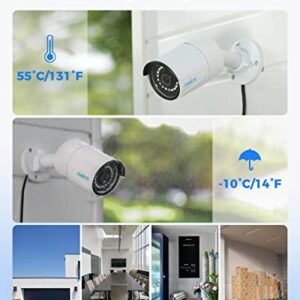 REOLINK 8CH 5MP Home Security Camera System, 6pcs Wired 5MP Outdoor PoE IP Cameras with Person Vehicle Detection, 8MP 8CH NVR with 2TB HDD for 24-7 Recording, RLK8-410B6-5MP