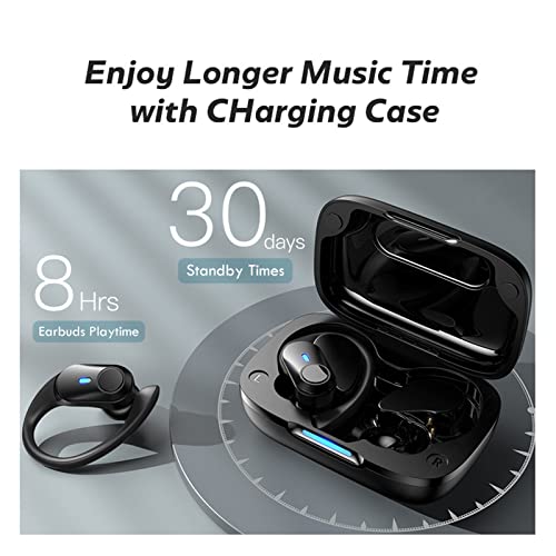 LAGRUS Headphones Bluetooth Earphone IPX7 Sports Wireless Headphone Noise Reduction Ear Hook Earduds with Microphone Wireless Headphones