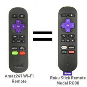 Amaz247 Wi-Fi Remote for All Roku Player (Box) and Roku Stick (NOT for Roku TV)!!