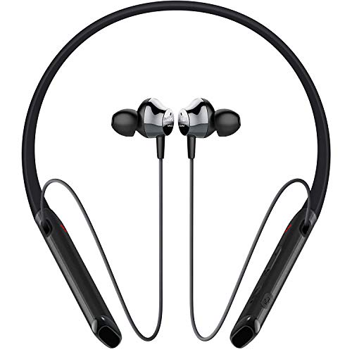 Philips Audio Performance PN402BK Wireless Bluetooth Earbuds with Vibration Call Alert Neckband, Black (Renewed)