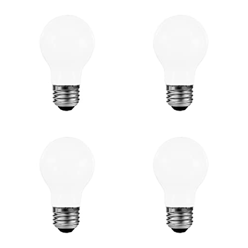 Sylvania Reduced Eye Strain A19 LED Light Bulb, 60W = 8W, 13 Year, Dimmable, Frosted, 2700K, Soft White - 4 Pk