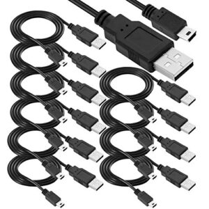 saitech it 10 pack usb 2.0 a to mini 5 pin b cable for external hdds/camera/card readers/ mp3 player(150cm – 5feet – 1.5m) -black