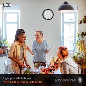 SYLVANIA LED A19 Light Bulb, 60W Equivalent, Efficient 9W, Medium Base, Dimmable Frosted 2700K Soft White, 4 pack