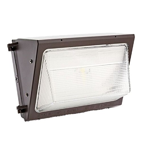 SYLVANIA Outdoor 50W LED Luminaire Wall Pack, Non-Cuttoff 2N, Non-Dimmable, 277V, 5000 Lumens, 4000K, Bronze (74485)