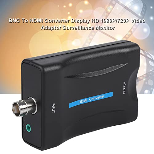 Coax To Hdmi Adapter BNC to HDMI Converter Adapter Coax To Hdmi Converter For Tv Antenna 1080P/720P HD Display Video Adapter Surveillance Monitor for PS2, PS3, PSP, WII, XBOX360