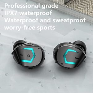 Wireless Earbuds Bluetooth Headphones in Ear with Bluetooth 5.2 Deep Bass LED Display IPX7 Waterproof Earbuds for Sport and Work,High-Definition Calls