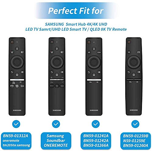 3-Pack Protective Case for Samsung Smart TV Remote Control BN59 Series, Light Weight Kids-Friendly Anti Slip Shockproof Silicone Samsung tv Remote Case Cover for Samsung Smart 4K Ultra HDTV Remote