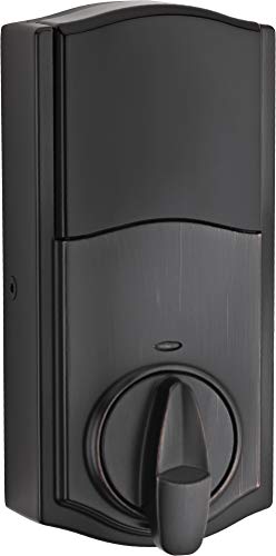 Kwikset 916 Traditional Touchscreen SmartCode Electronic Deadbolt Smart Lock featuring SmartKey Security and ZigBee 3.0 Technology in Venetian Bronze