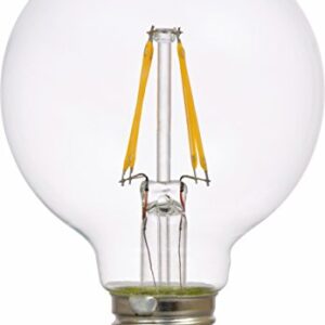 LEDVANCE 74333 Sylvania Ultra LED G25 Filament Light Bulb-Dimmable-40W Equivalent 2700K-Medium Base, Dimmable Soft White-(2700K)