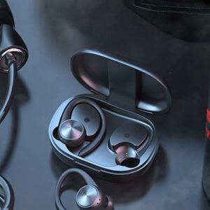 True Wireless Earbuds, Led Power Display Earphones, Earphones with to-uch Control, Immersive Premium Sound Headset for Tv Smart Phone Computer Laptop Sports