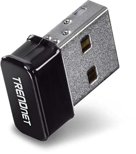 TRENDnet - TEW-808UBM Micro AC1200 Wireless USB Adapter, MU-MIMO, Dual Band Support 2.4GHz/5GHz, Supports Windows/Mac, TEW-808UBM Black