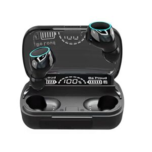 dazeni m30 mini wireless bluetooth 5.2 earbuds in ear light-weight headphones, true wireless noise cancelling ear buds with charging case, sport earphones built-in mic ipx5 waterproof headset